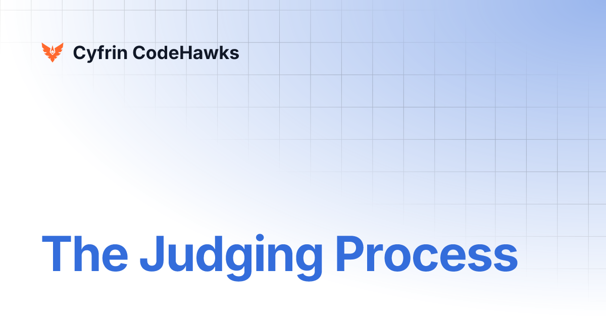 The Judging Process | Cyfrin CodeHawks